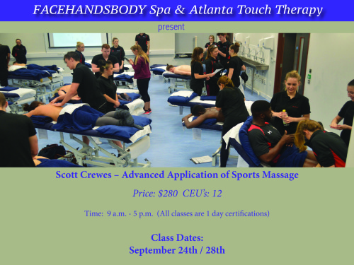 Ceu Course Massage Therapist In Atlanta Ga